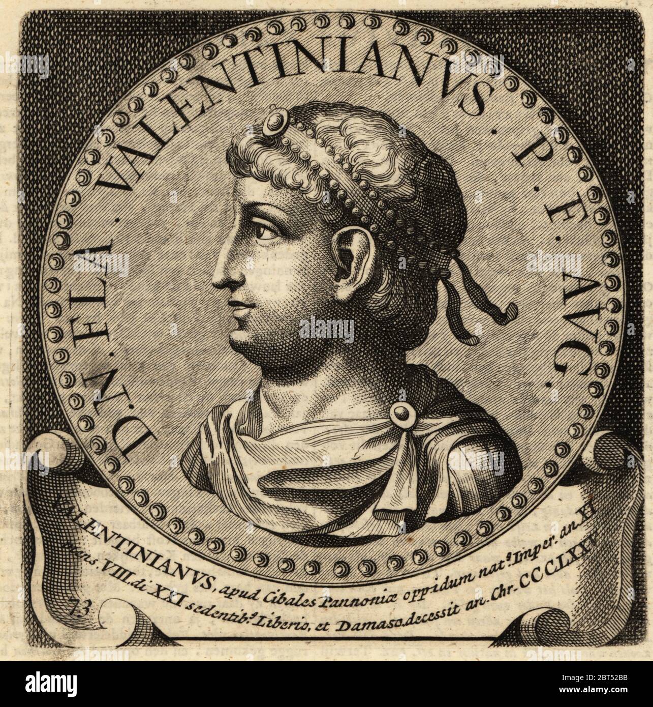 Roman Emperor Valentinian I, 321-375. Flavius Valentinianus Augustus or ...