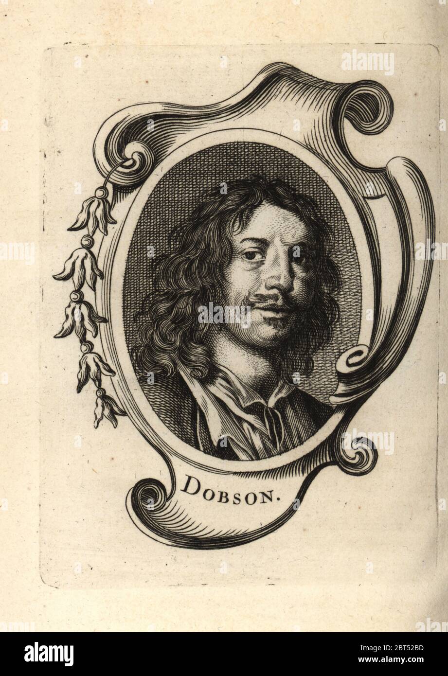 Portrait of William Dobson, English painter and portraitist 1611-146 ...