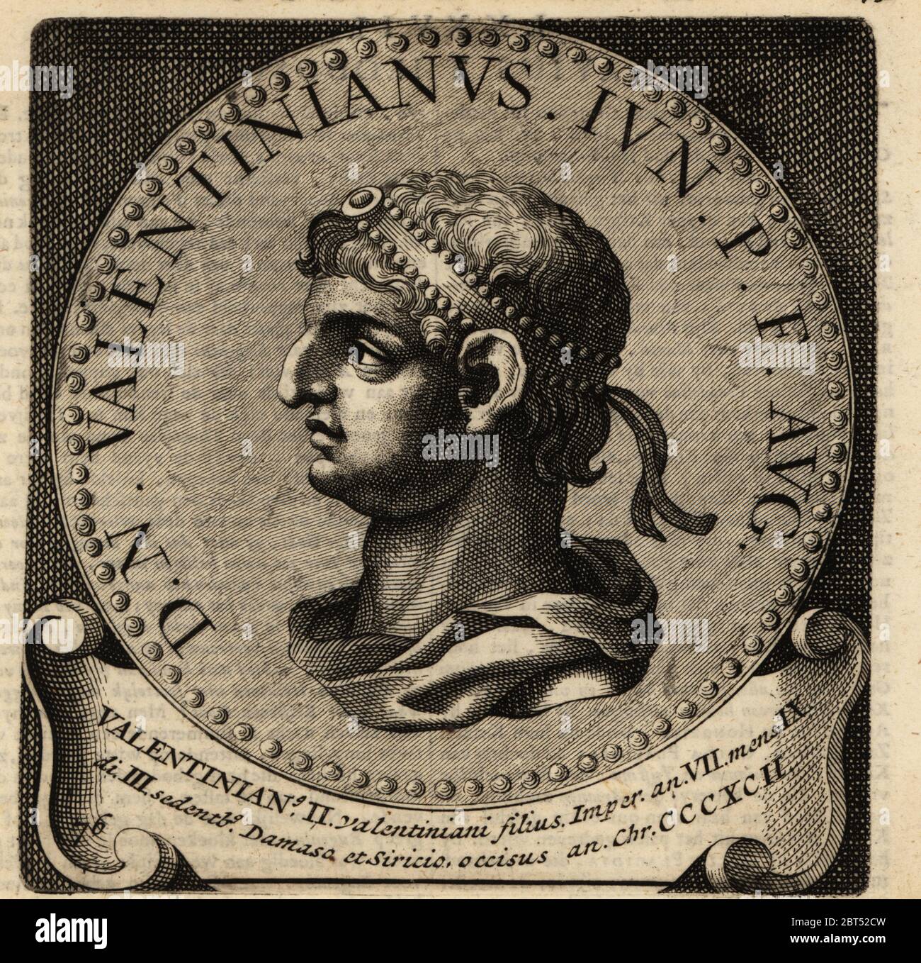 Roman Emperor Valentinian II, Flavius Valentinianus Augustus; 371-392 ...