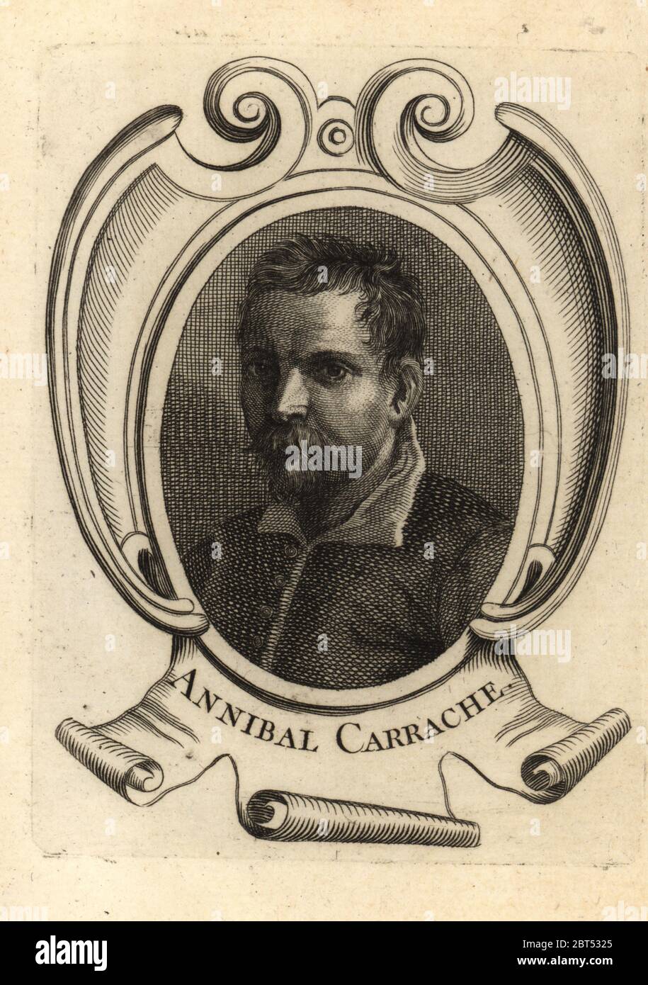 Portrait of Annibale Carracci, Italian Baroque painter 1560-1609 ...