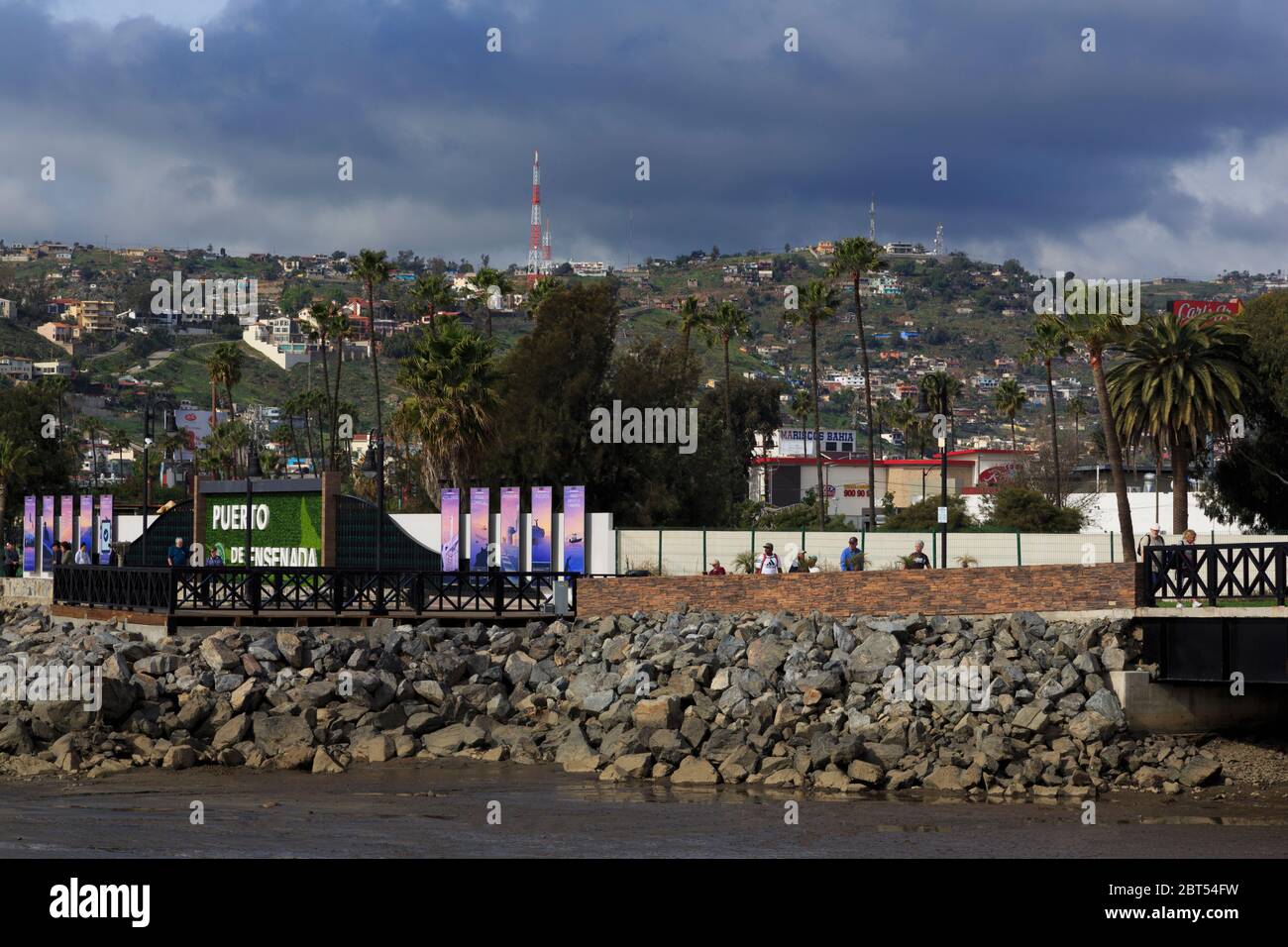 Malecon, Ensenada City, Baja California, Mexico Stock Photo - Alamy