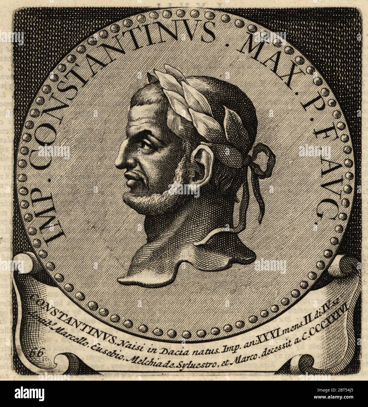 Roman Emperor Constantine the Great, 272-337. Flavius Valerius Aurelius ...