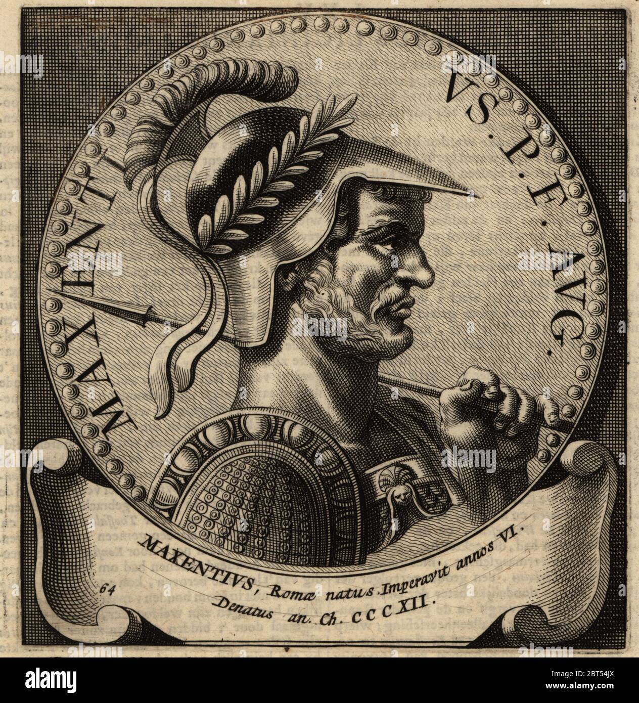 Roman Emperor Maxentius, 276-312. Marcus Aurelius Valerius Maxentius ...