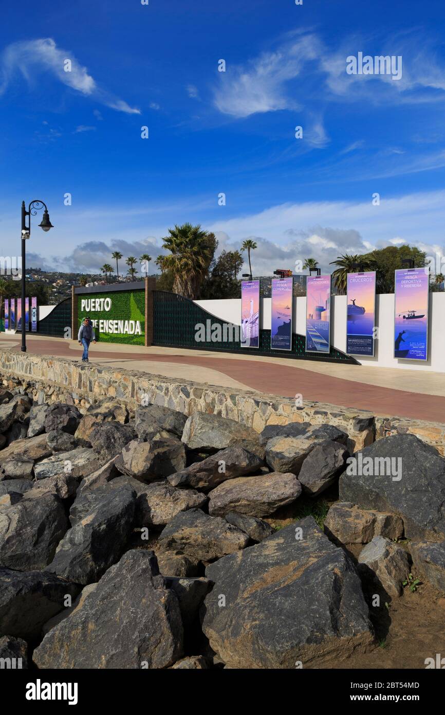 Malecon, Ensenada City, Baja California, Mexico Stock Photo - Alamy