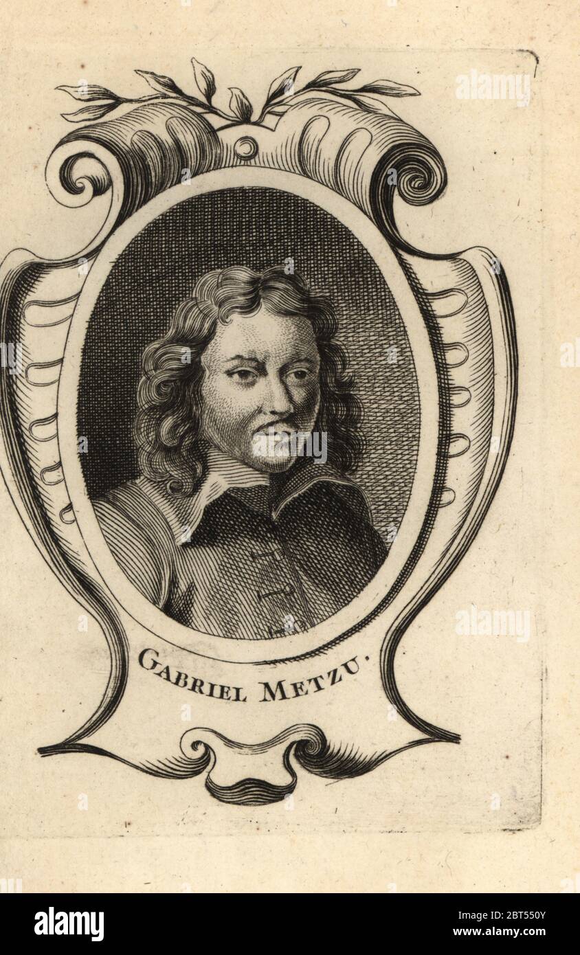 Portrait of Gabriel Metsu, Dutch painter of history paintings, still ...