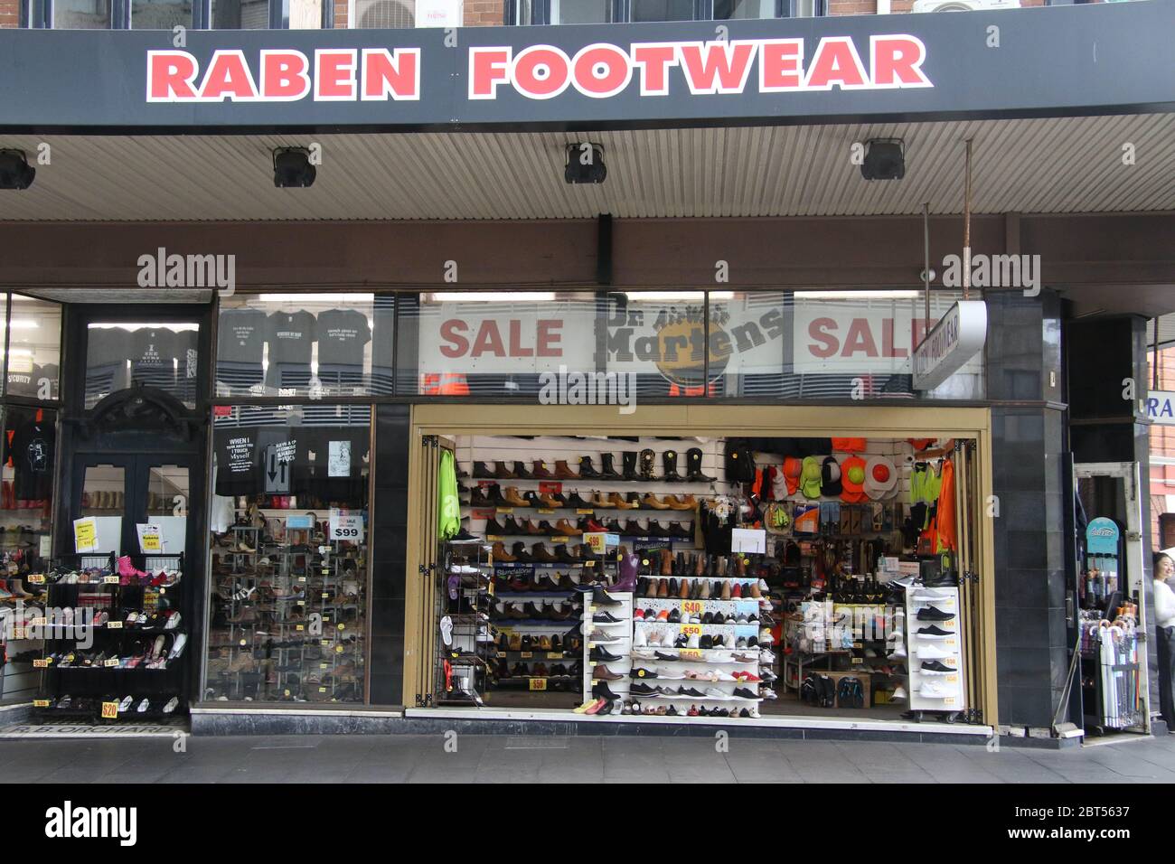 Sydney, Australia. 22nd May 2020. Raben Footwear store on the corner of ...