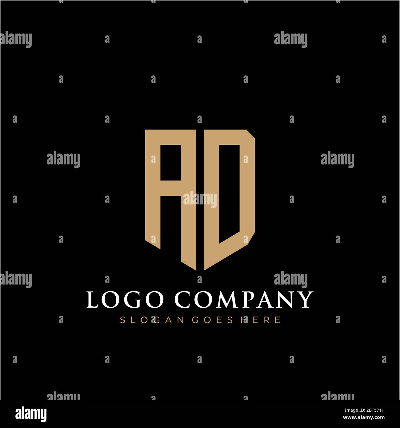 Letter ad icon Stock Vector Images - Alamy