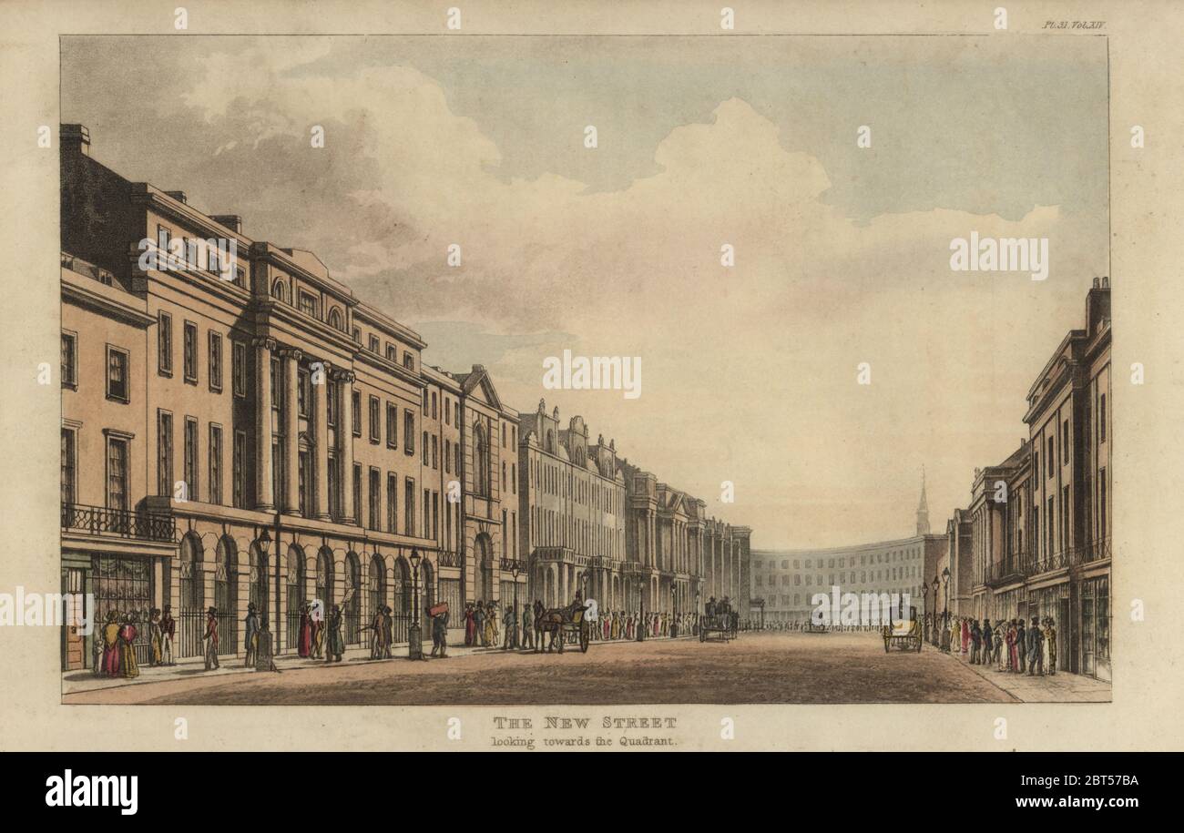 The New Street (Regent Street) looking toward the Quadrant, designed by ...