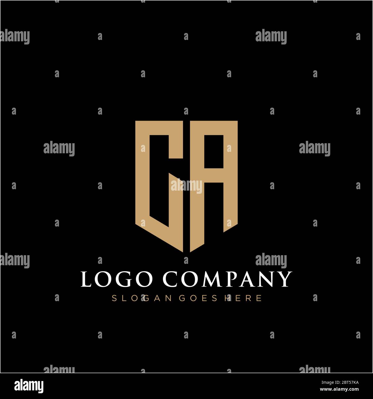 Initial ca icon hi-res stock photography and images - Alamy