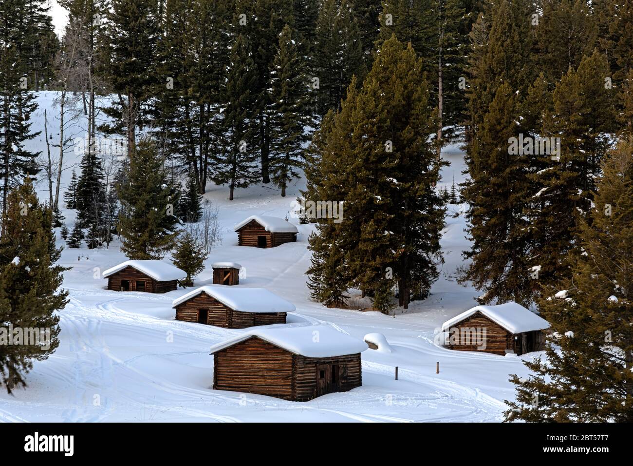 MT00513-00...MONTANA - Winter at the ghost town of Garnet, an abandoned ...