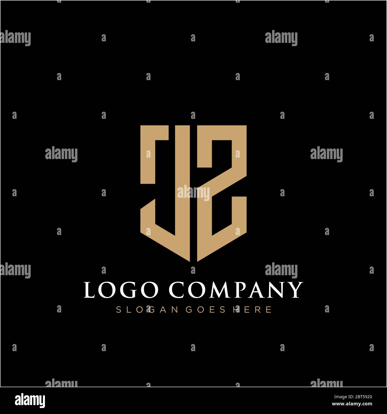 Jz modern logo hi-res stock photography and images - Alamy