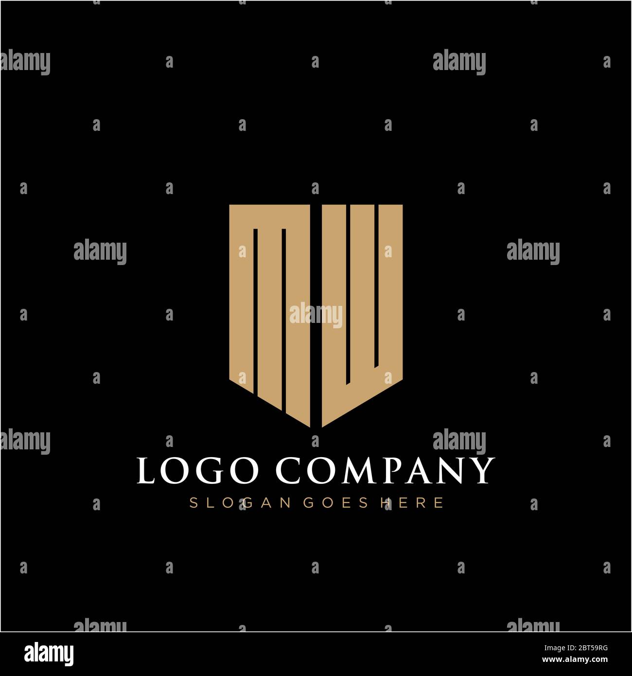 Mw template Stock Vector Images - Alamy