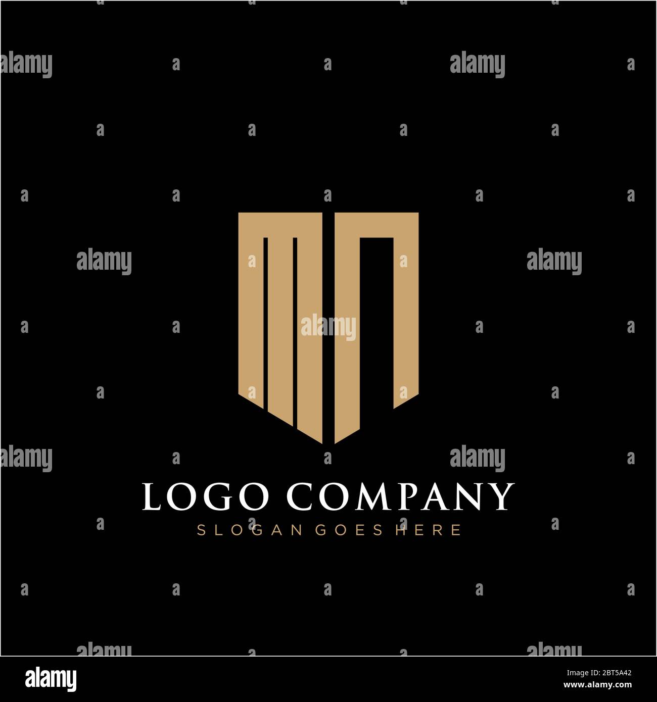 Mn letter Stock Vector Images - Alamy