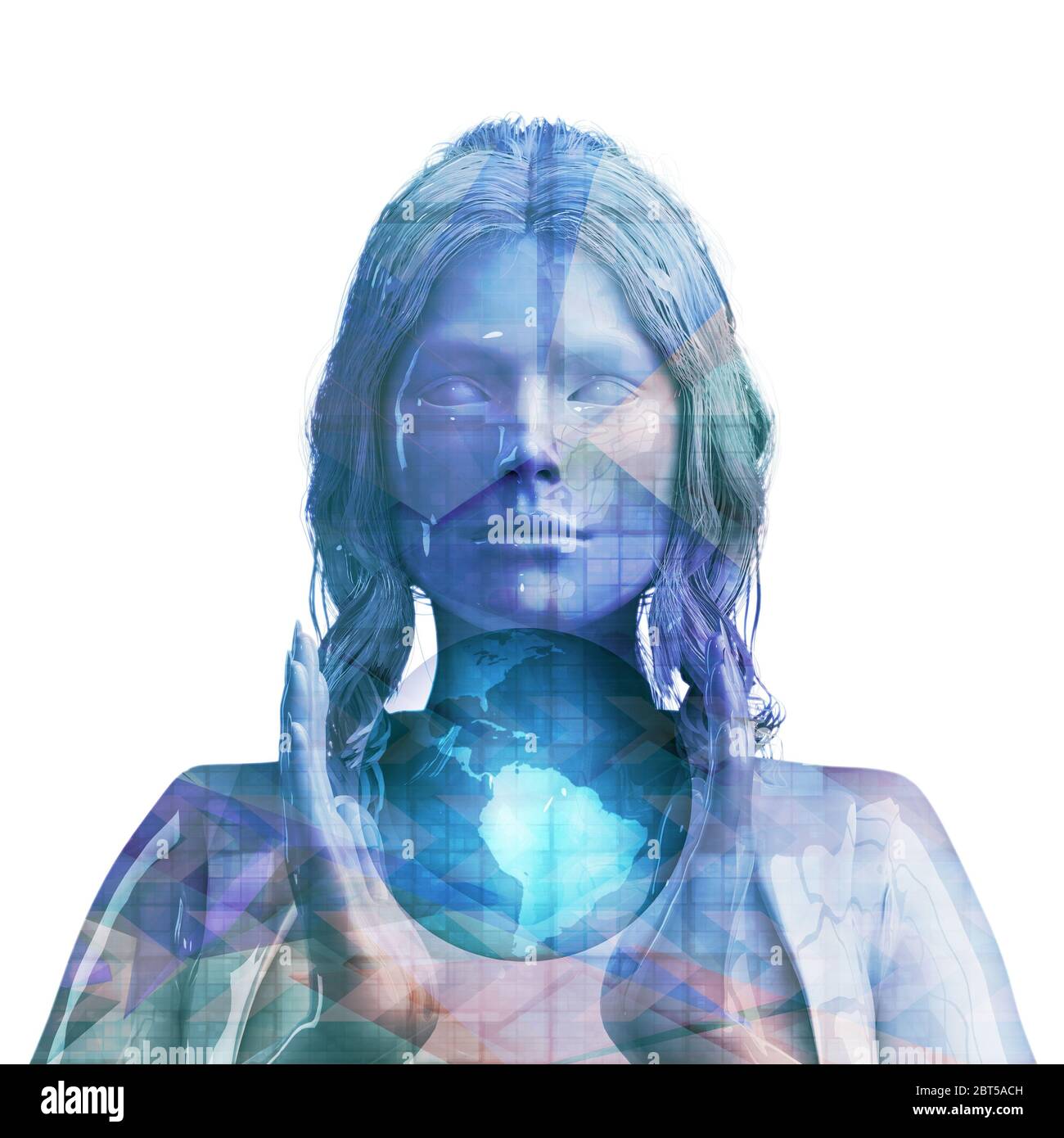 Creative Technology Idea and Digital Lifestyle Background Stock Photo ...