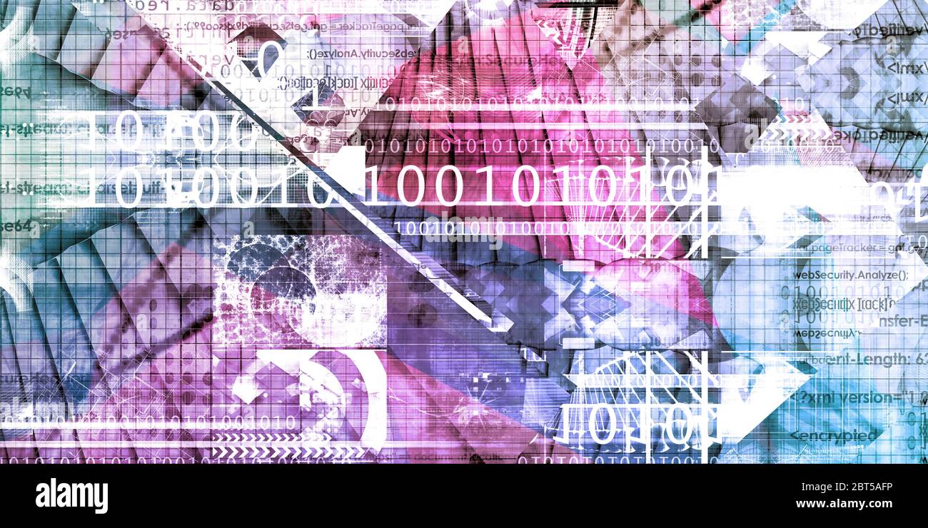 Internet Web Abstract on a Digital Background Stock Photo - Alamy