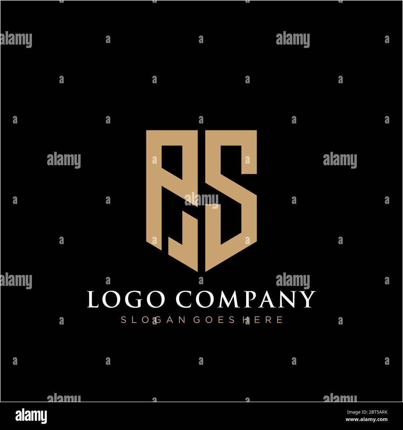 Ps monogram Stock Vector Images - Alamy