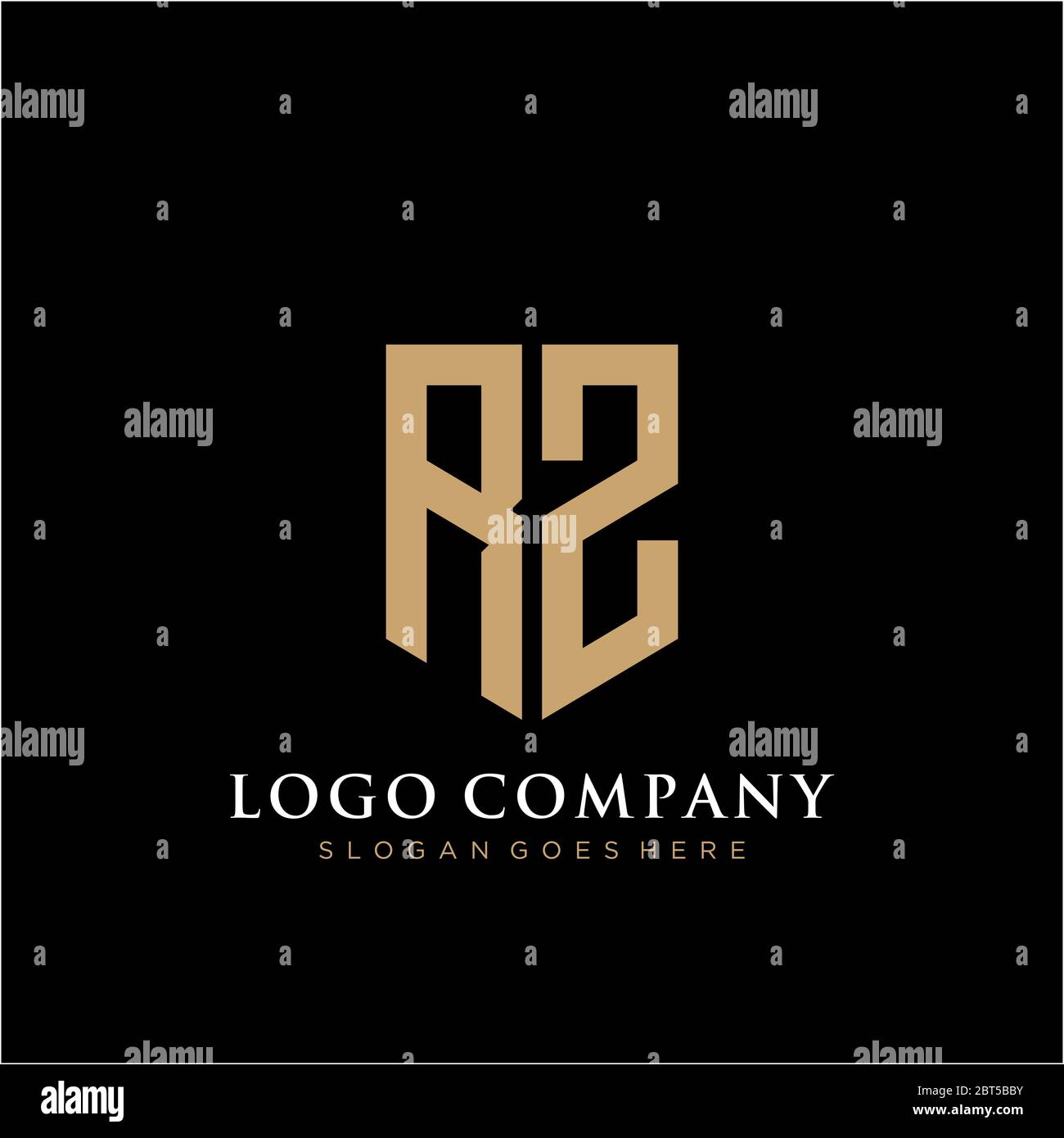 Rz logo design hi-res stock photography and images - Alamy