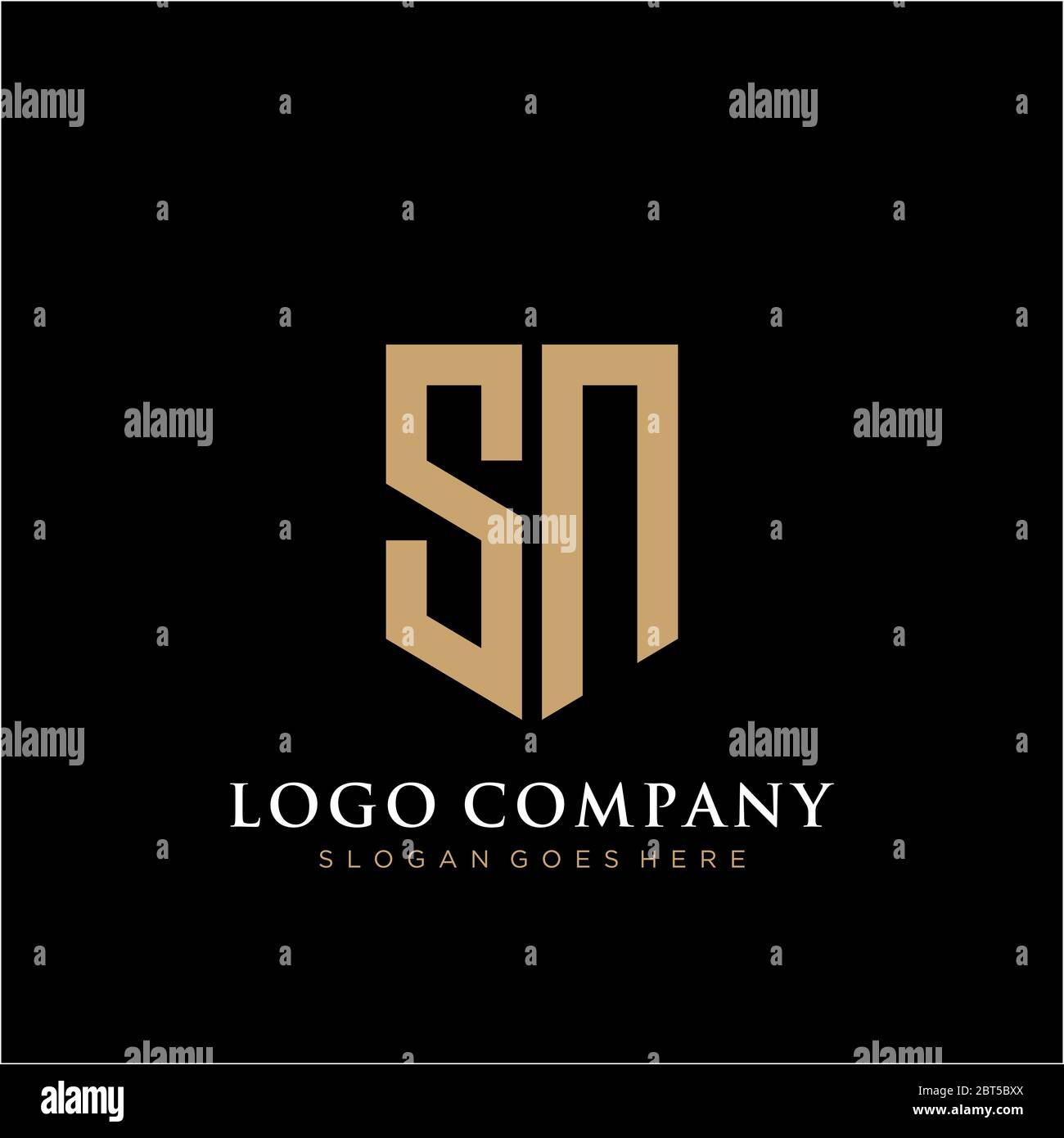 Letter sn logo hi-res stock photography and images - Alamy