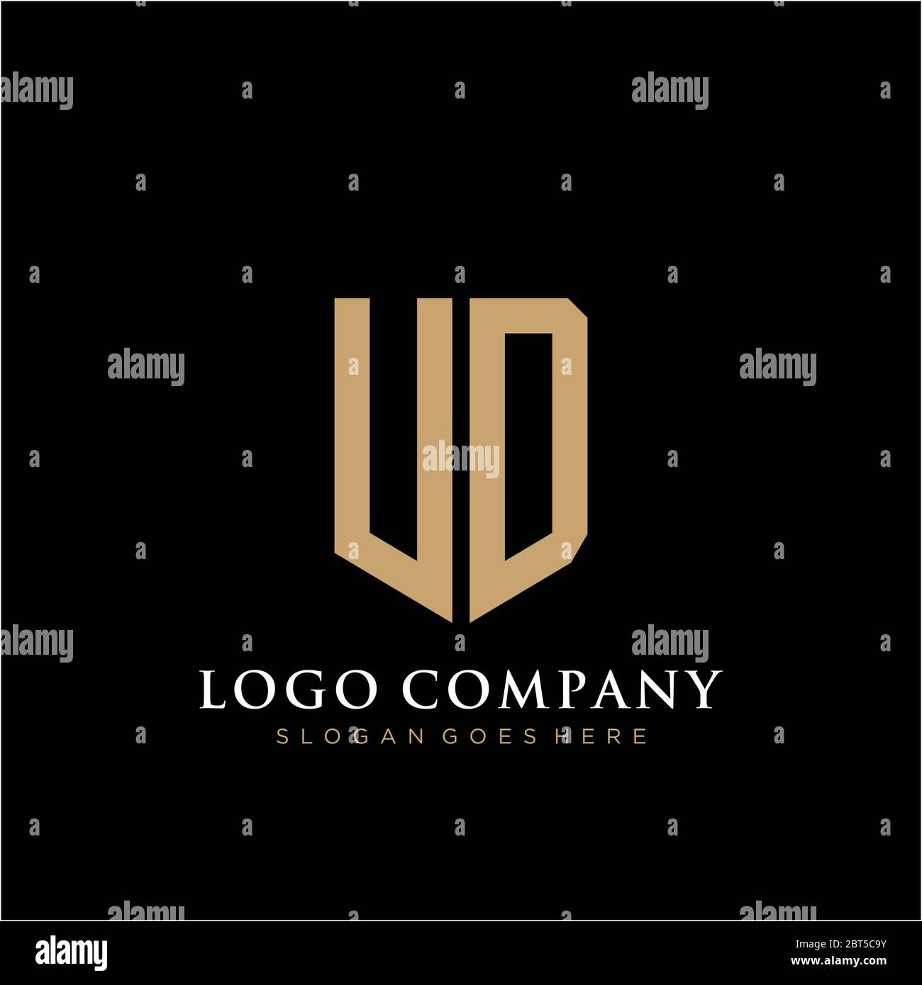Letter ud logo hi-res stock photography and images - Alamy