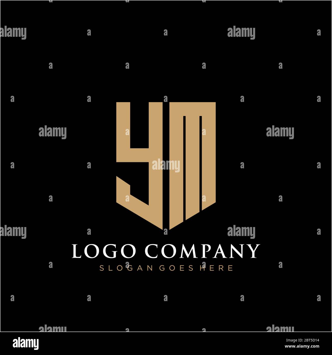 Ym font Stock Vector Images - Alamy