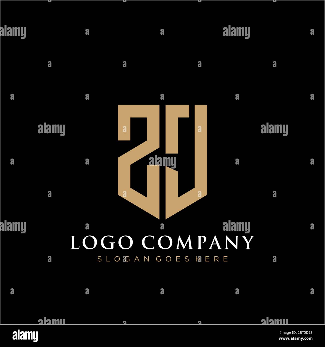 Letter zj logo hi-res stock photography and images - Alamy