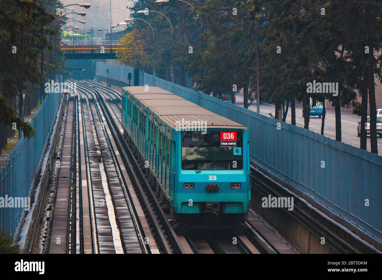 Santiago, Chile - June 2016: A Metro de Santiago Train at Line 2 Stock ...