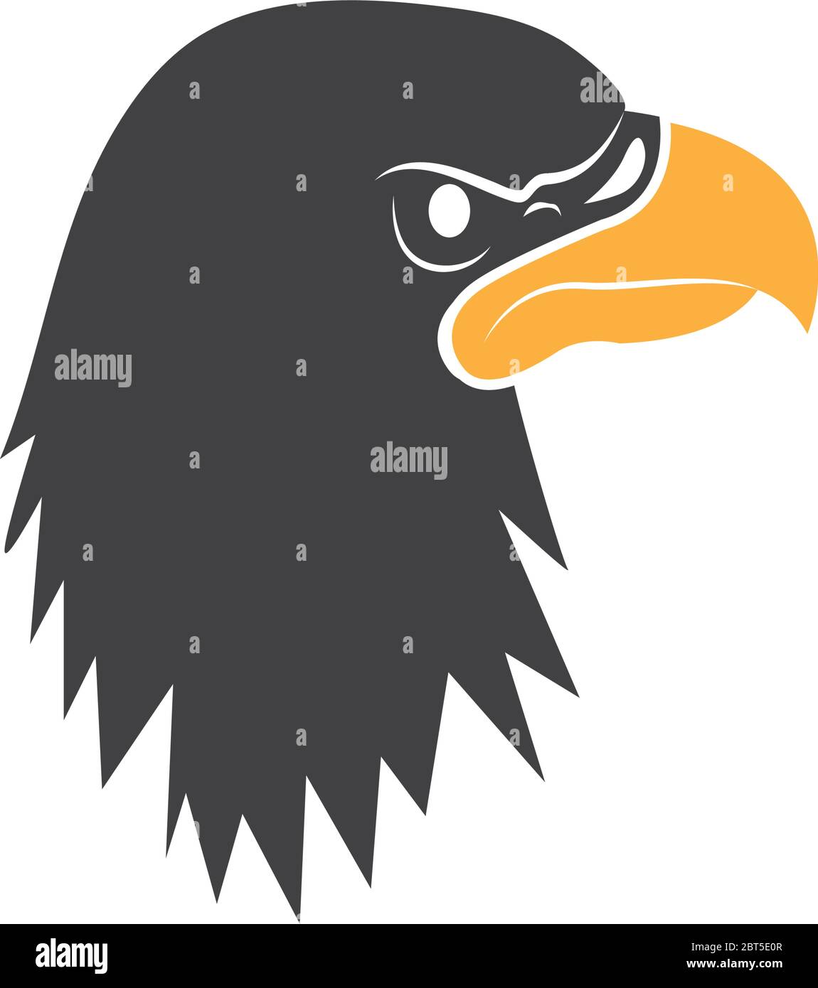 Eagle head silhouette hi-res stock photography and images - Alamy