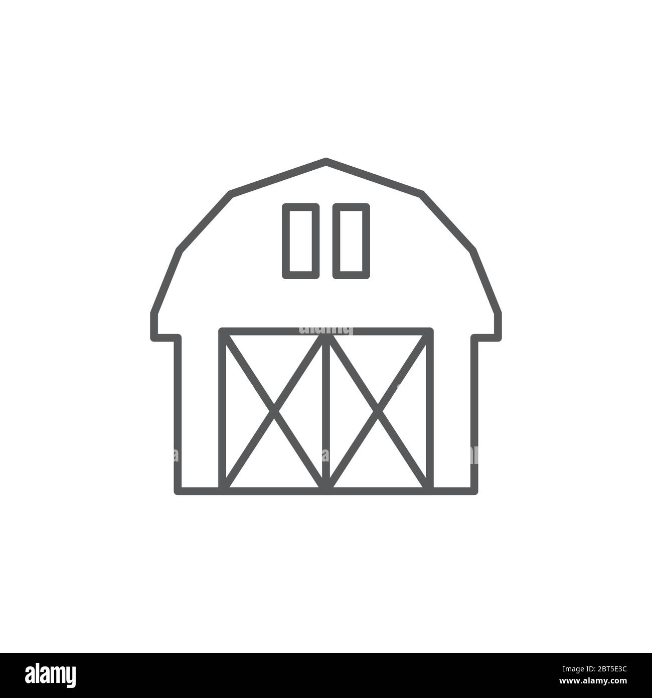 Farm barn vector icon symbol isolated on white background Stock Vector ...