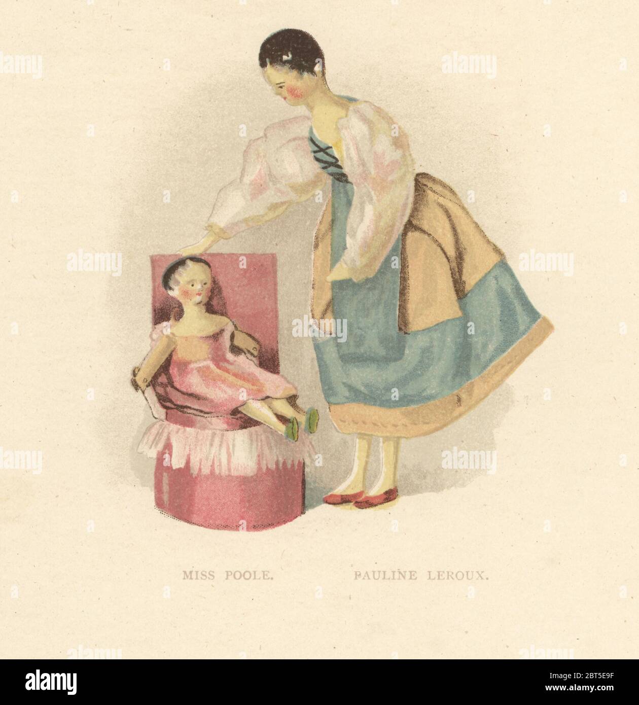 Ballerina Pauline Leroux doll in Masaniello with a tiny doll ...