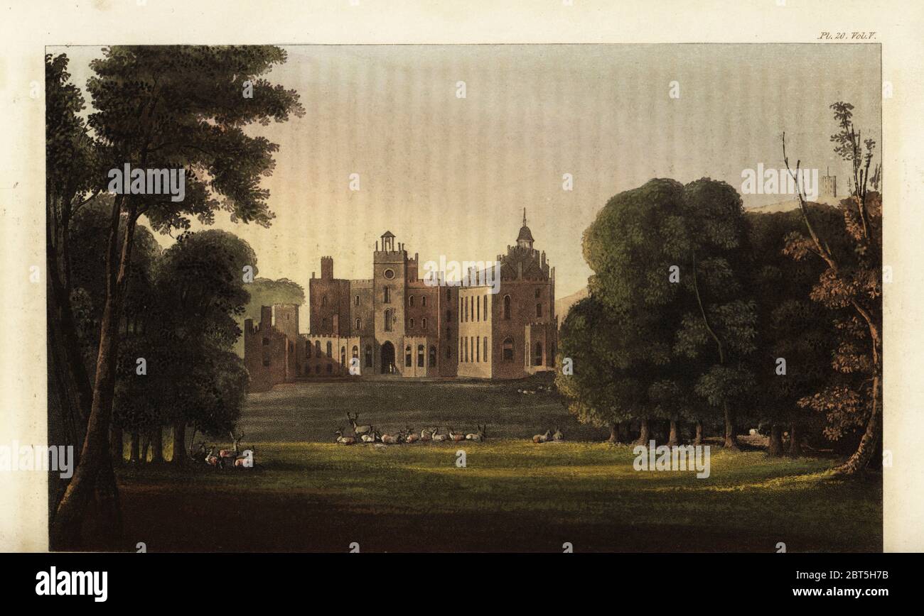 Powderham Castle, Devon, seat of Lord Viscount William Courtenay, 9th ...