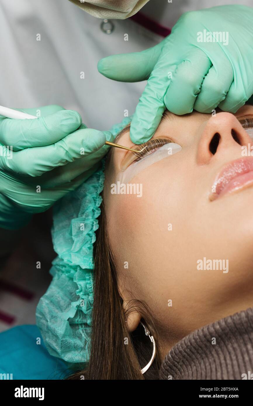 Eyelash Care Treatment Procedures Staining Curling Laminating For