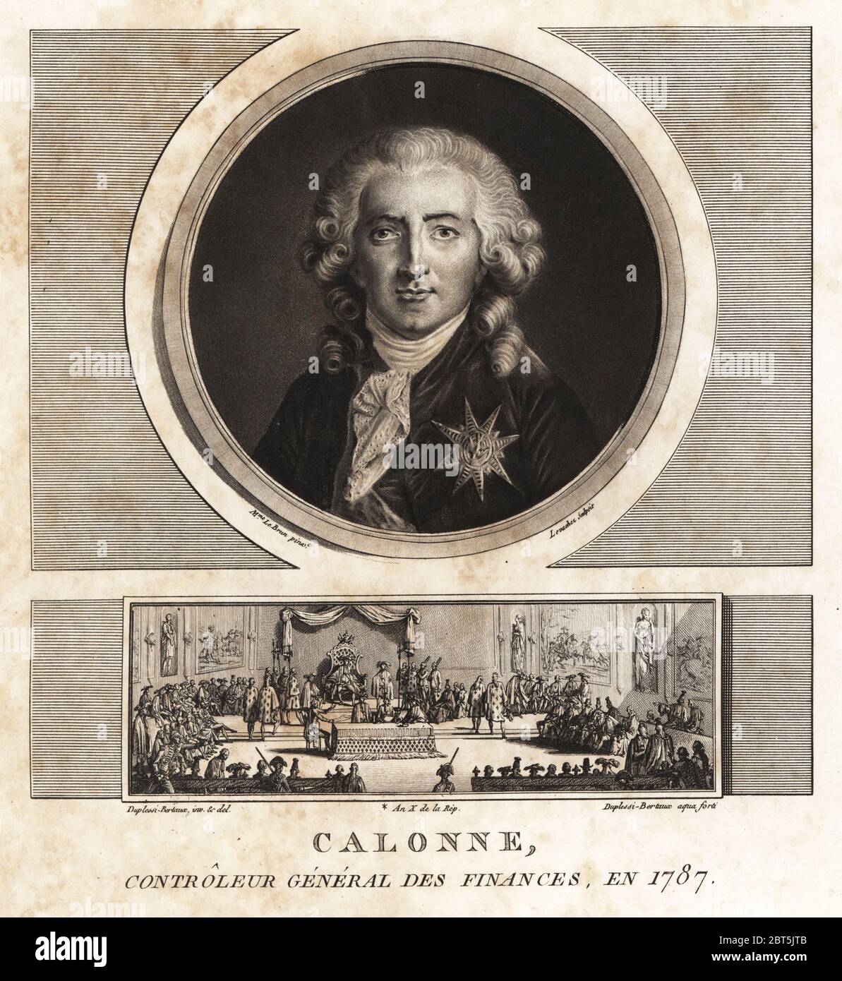 Charles Alexandre de Calonne, Controller General of Finances, 1734-1802 ...