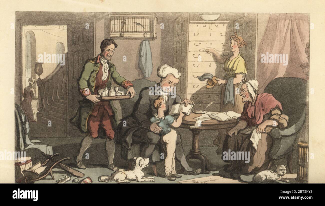 Footman maid hi-res stock photography and images - Alamy