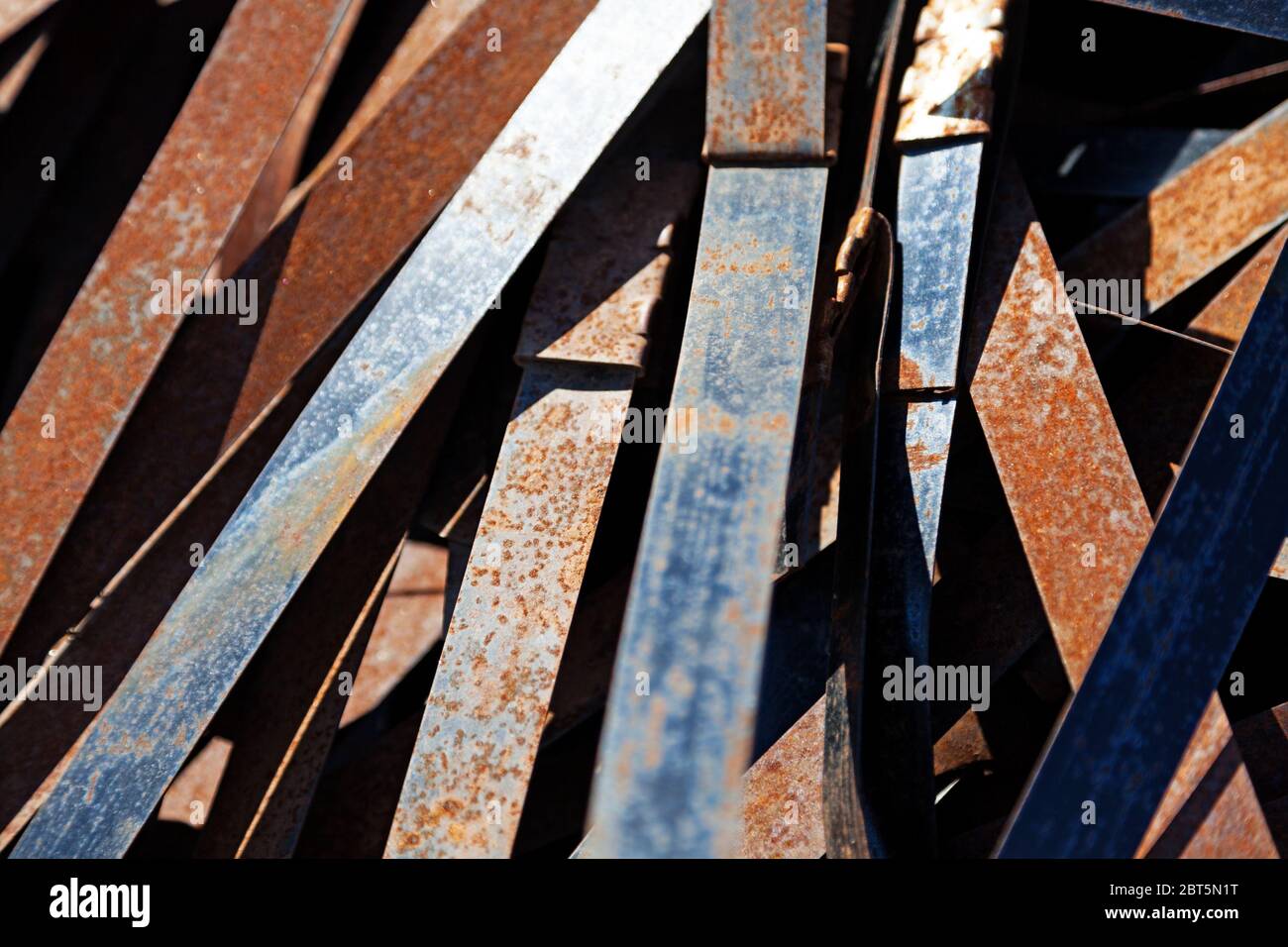 lots of metal strips and ribbons Stock Photo - Alamy