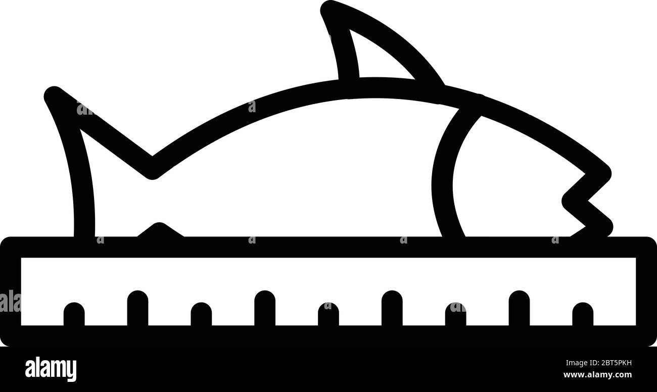 Fish farm length icon, outline style Stock Vector Image & Art - Alamy