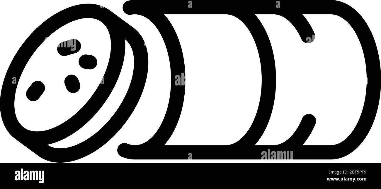 Ham smoked line icon Cut Out Stock Images & Pictures - Alamy