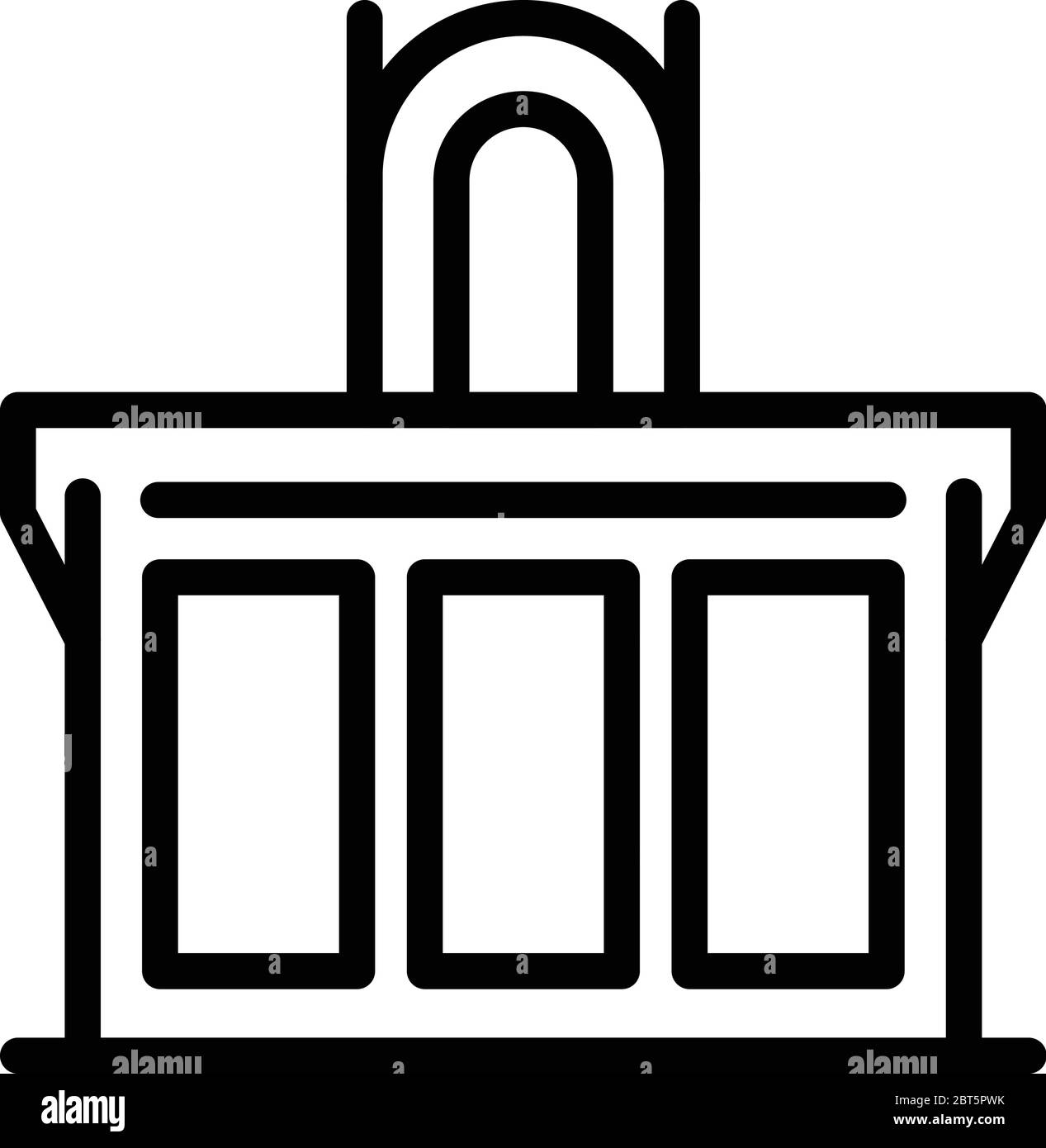 Judicial system line icon Black and White Stock Photos & Images - Alamy