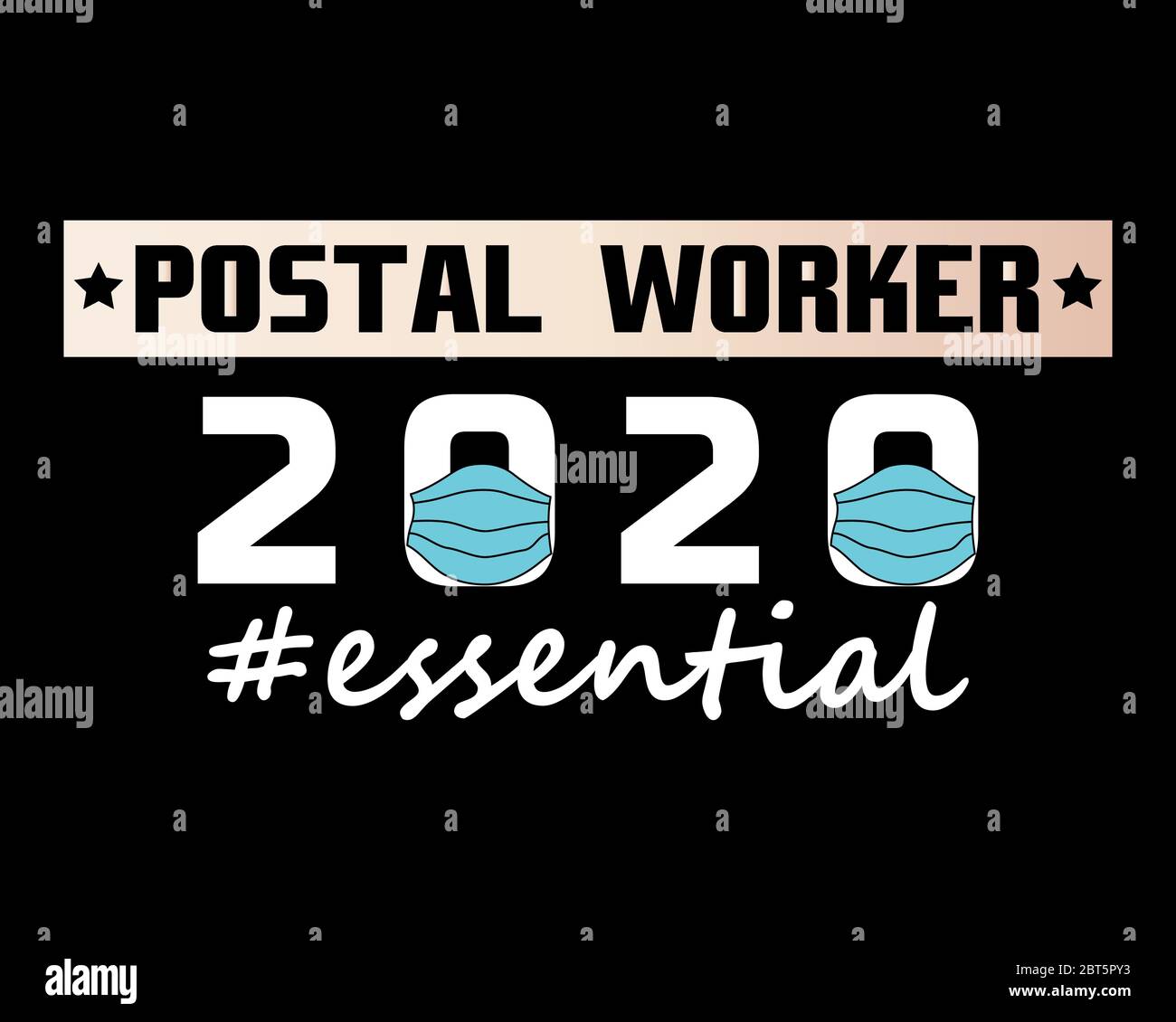 Postal Worker / Beautiful Text Quote Tshirt Design Poster Vector ...