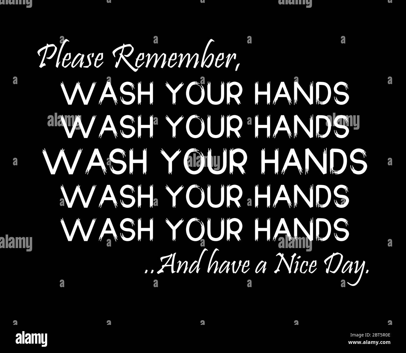 Please Remember Wash Your Hands / Funny Text Quote Tshirt Design Poster ...