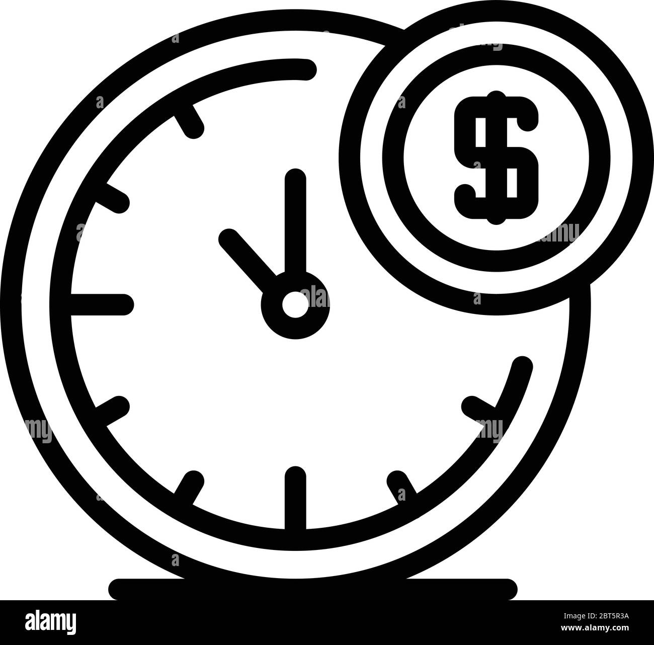 Time is money icon, outline style Stock Vector Image & Art - Alamy