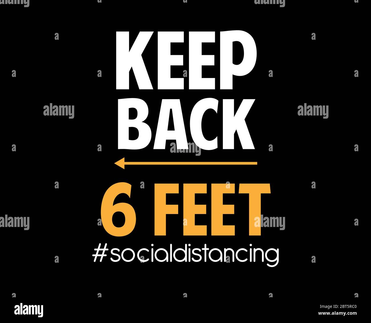 Keep Back 6 Feet / Beautiful Text Quote Tshirt Design Poster Vector ...