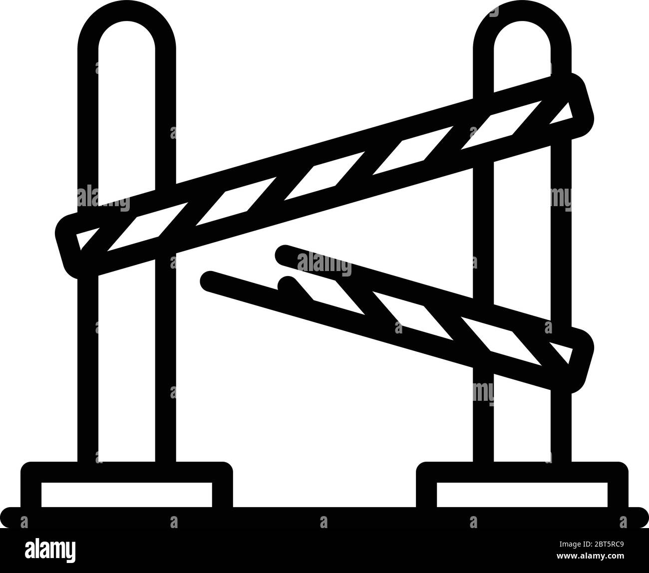 Prison barrier icon, outline style Stock Vector Image & Art - Alamy