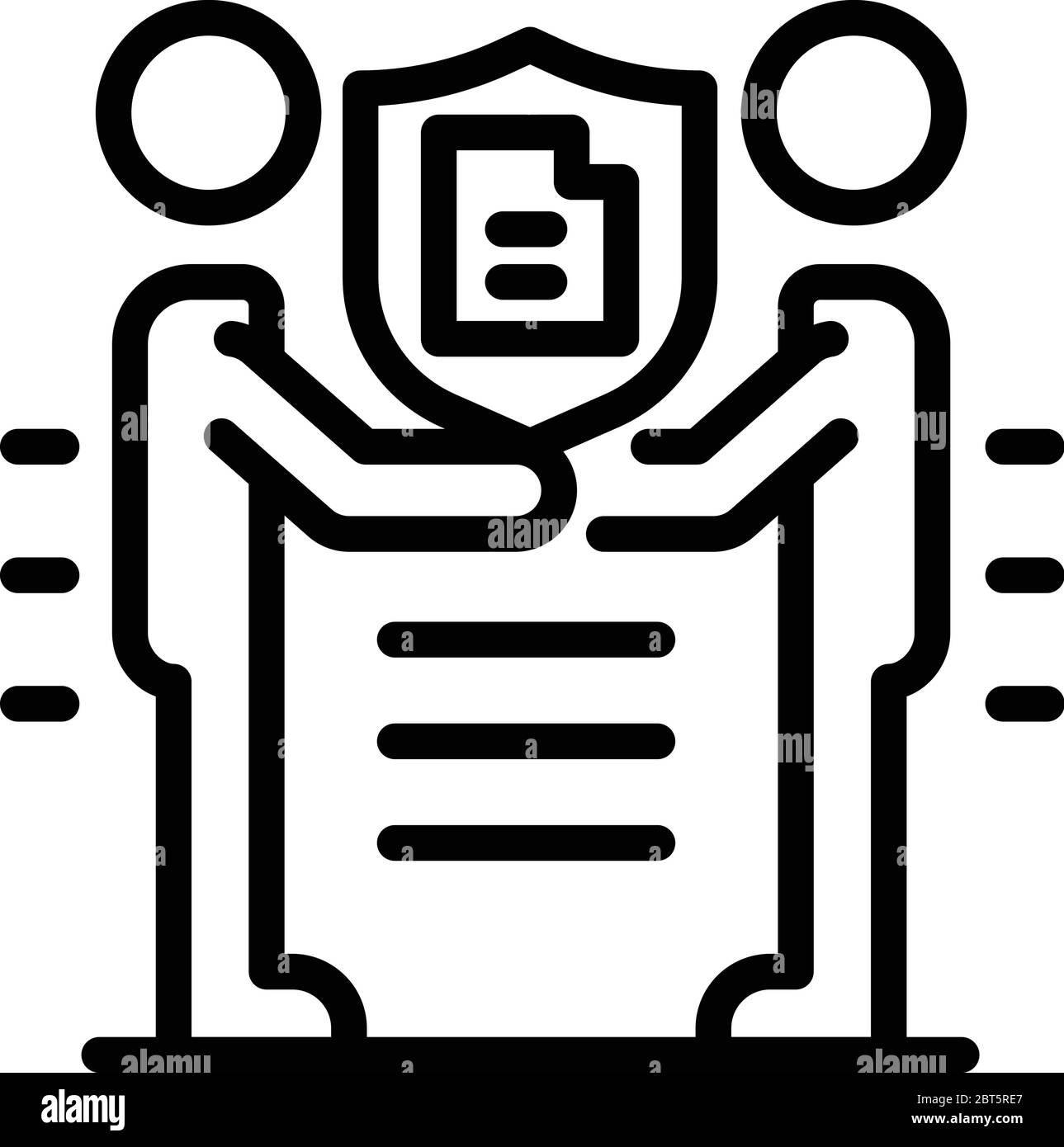 Notary agreement icon, outline style Stock Vector Image & Art - Alamy