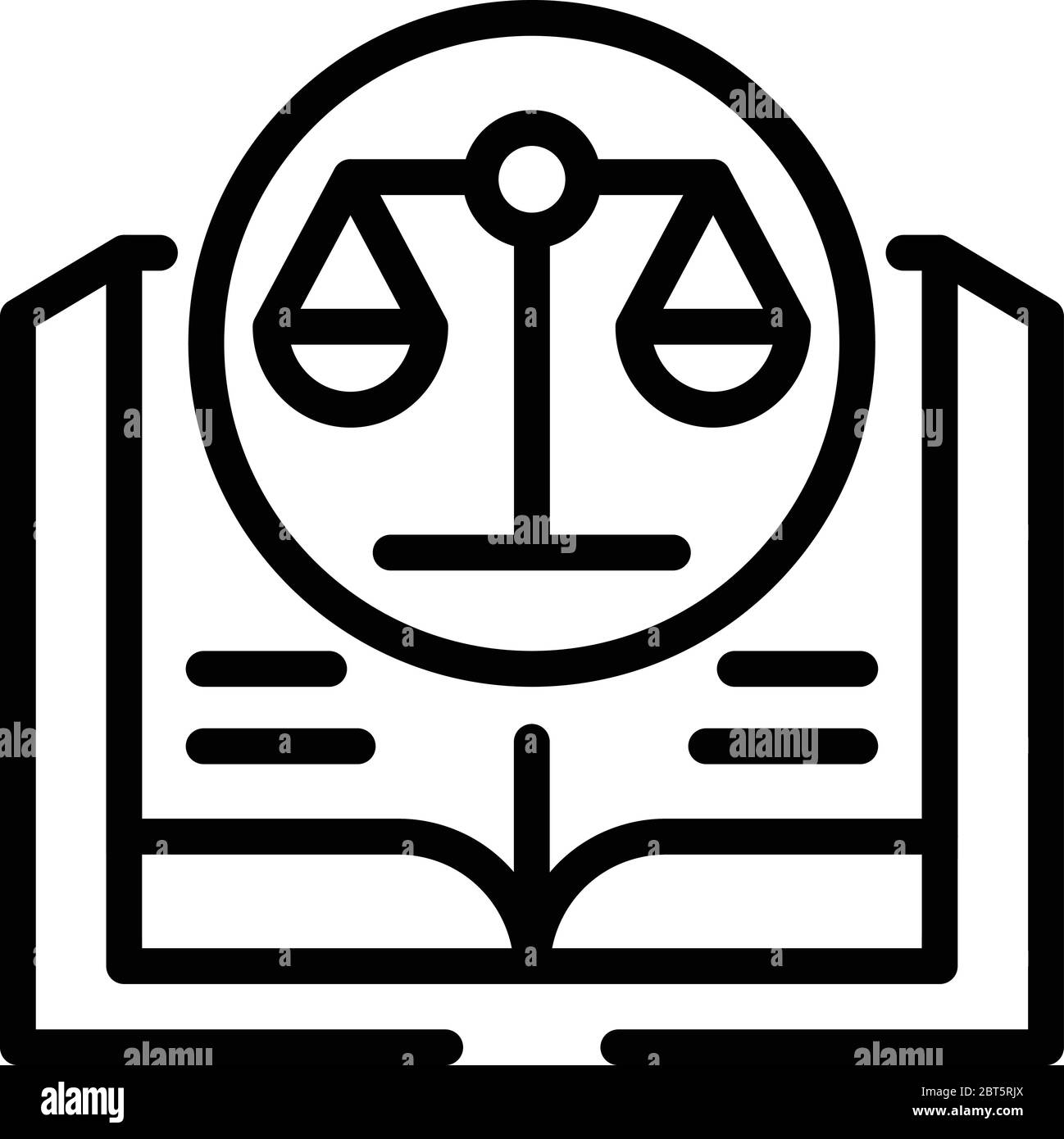 Judge book icon, outline style Stock Vector Image & Art - Alamy