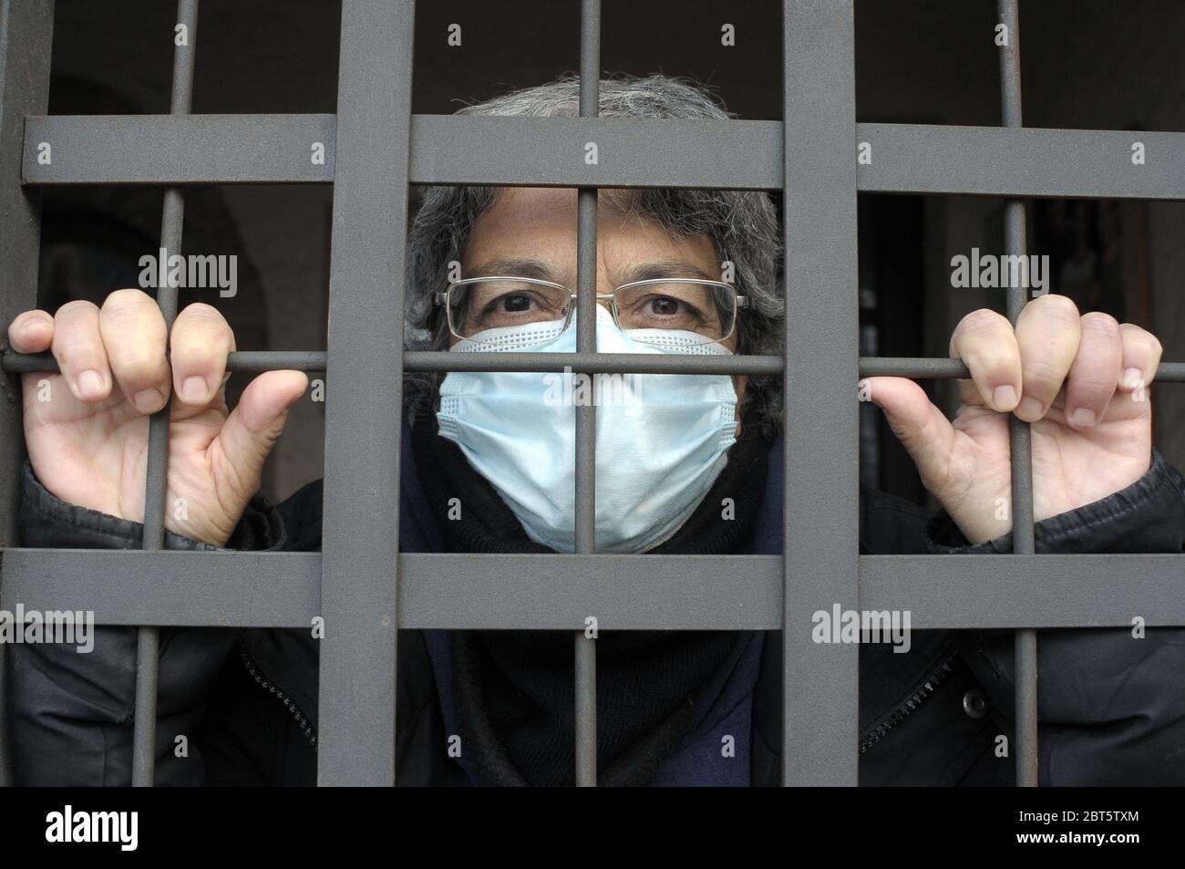 woman punished locked up Stock Photo - Alamy