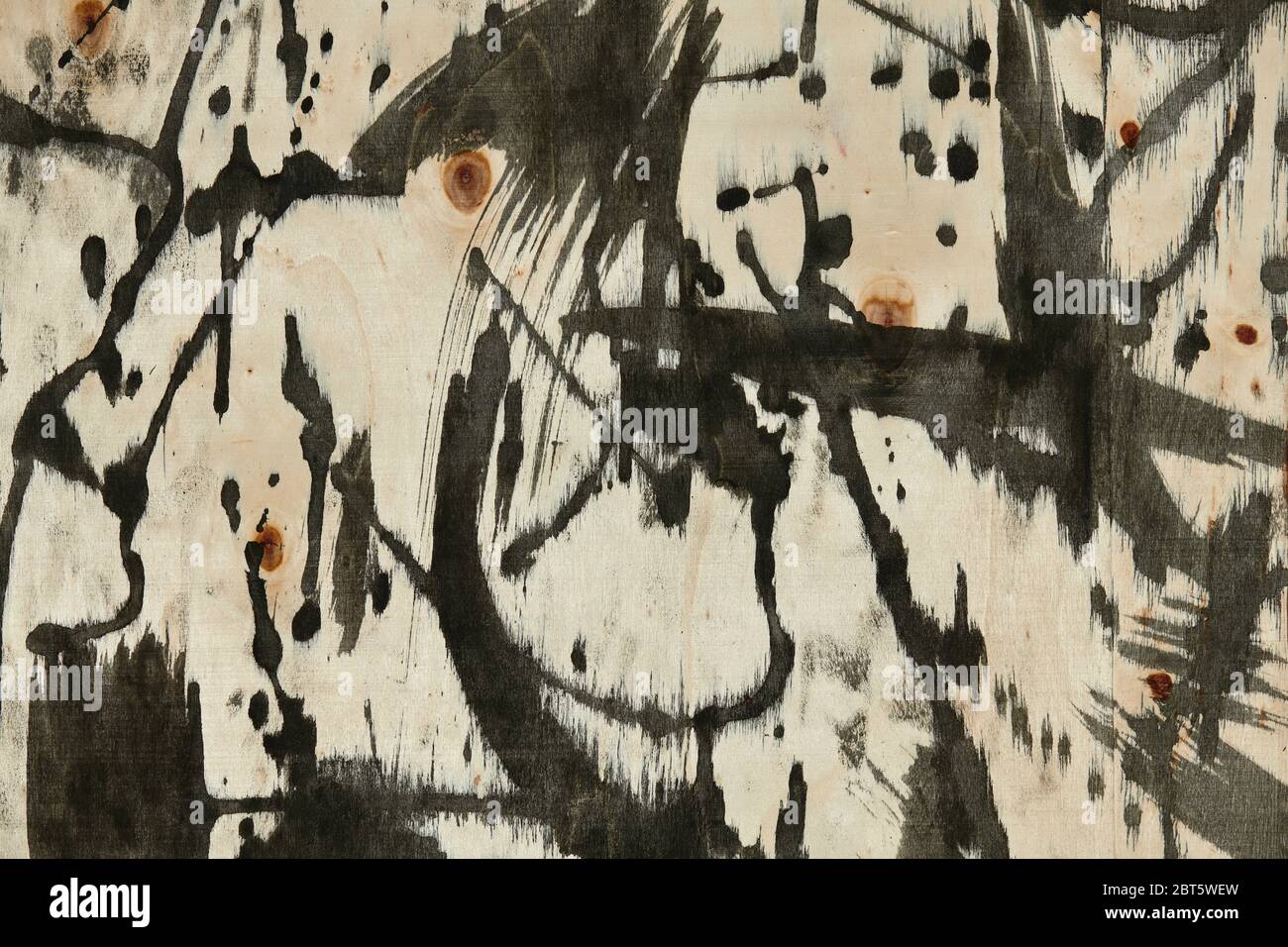 abstract grunge background, artistic painting with black paint on a ...