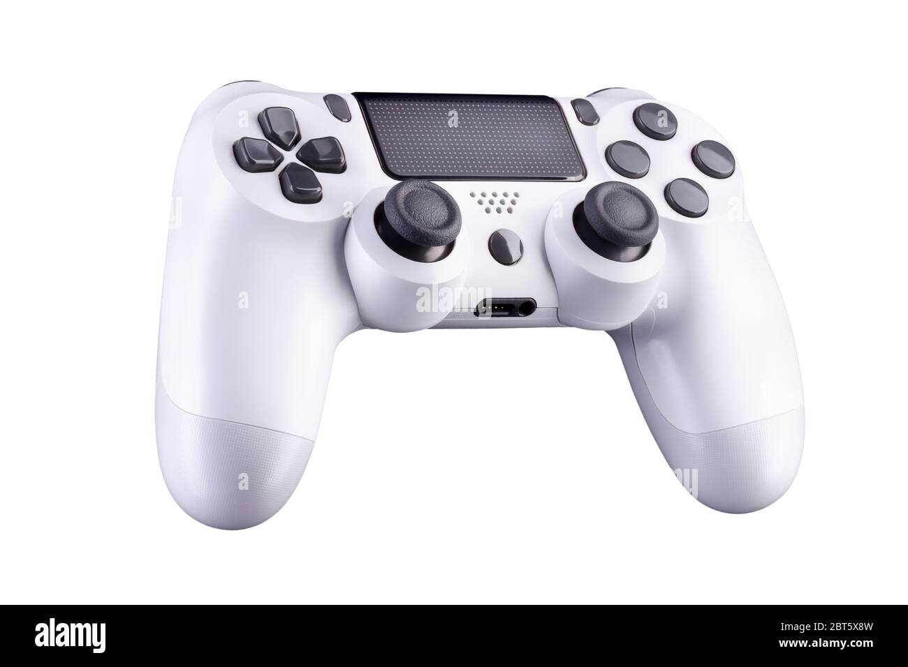 White video game joystick gamepad isolated on a white background Stock ...