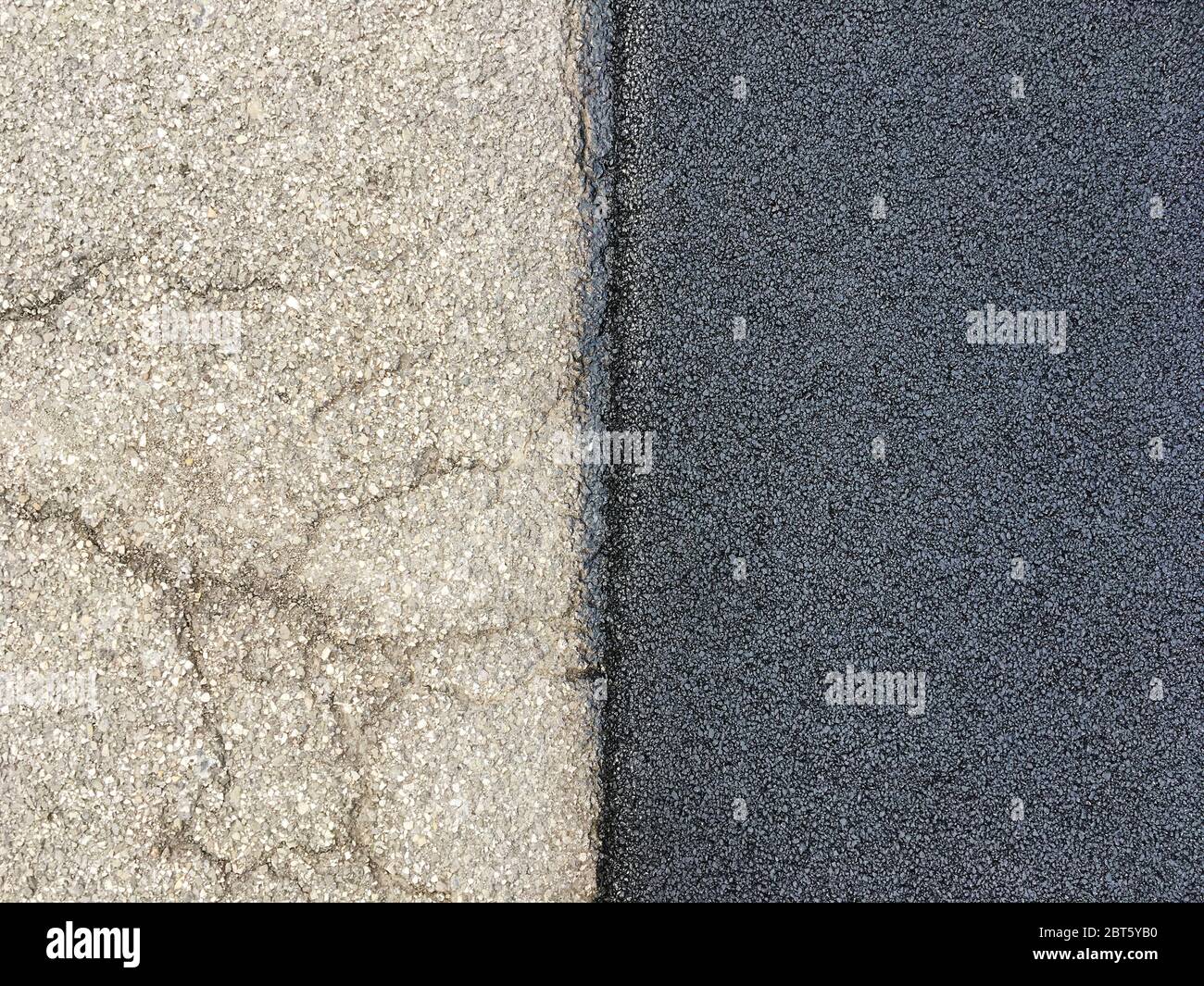 Refurbishment of the asphalt pavement of a road in Italy Stock Photo ...