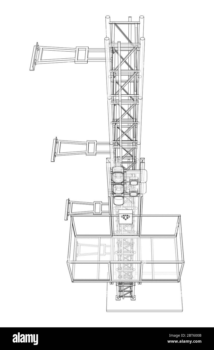Mast lifts outline. Vector Stock Vector Image & Art - Alamy