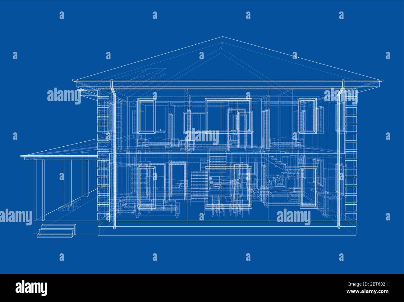 Abstract vector sketch of a house Stock Vector Image & Art - Alamy